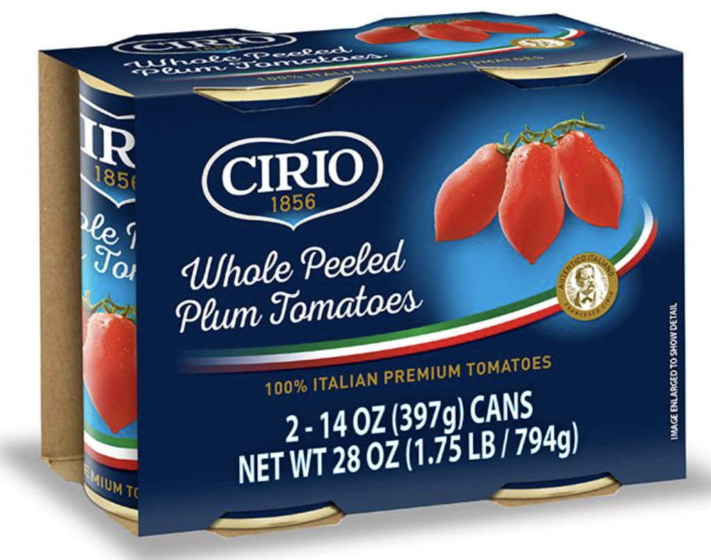 Peeled plum tomatoes - Cirio1856 US